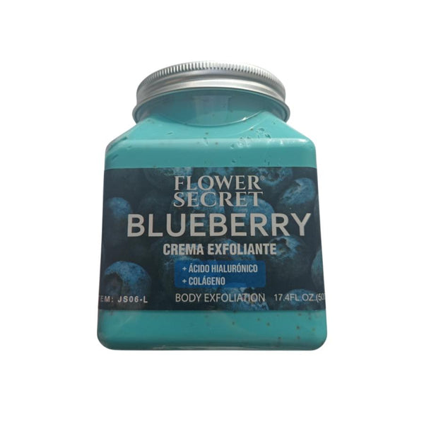 Flower Secret Crema Exfoliante Blueberry 500ml – Larissa Cosmetics