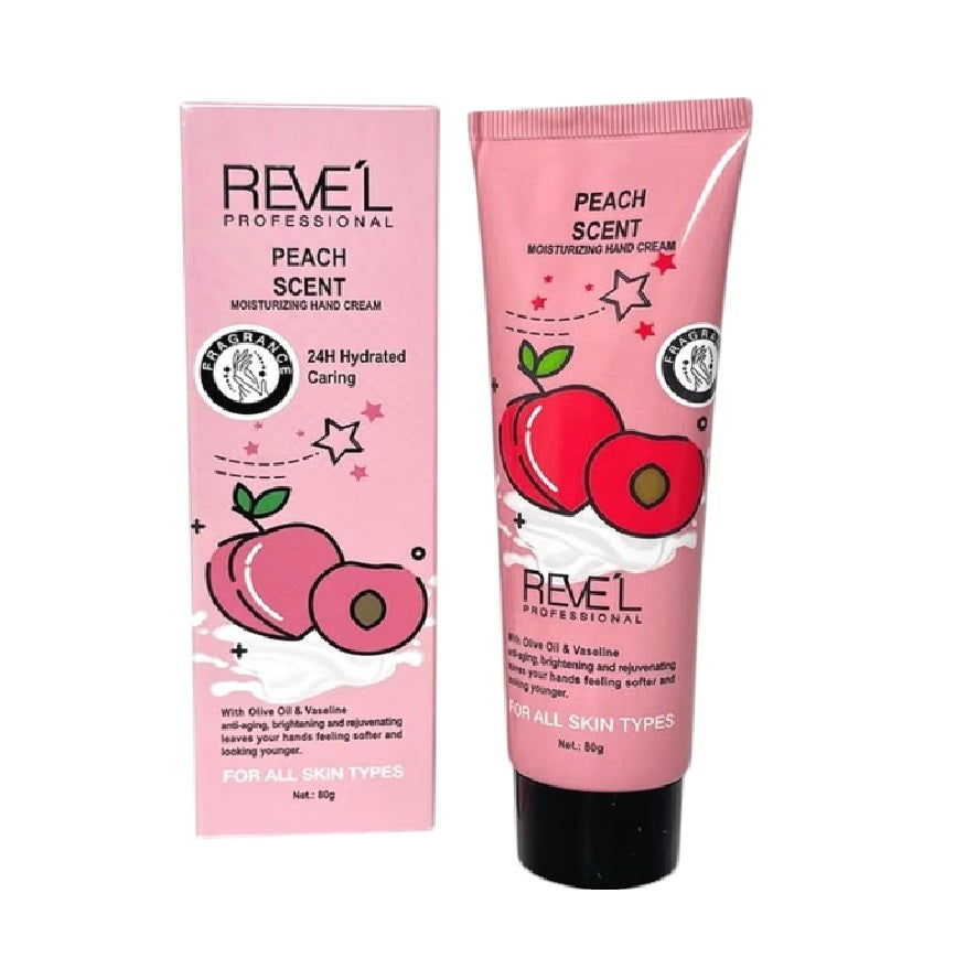 Revel Crema De Manos Con Aroma A Durazno 80g – Larissa Cosmetics