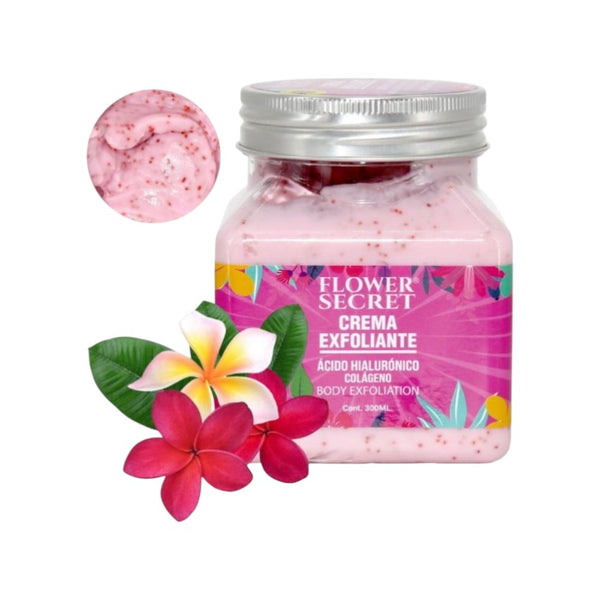 Flower Secret Crema Exfoliante Limpieza Profunda Rosada 300ml – Larissa ...