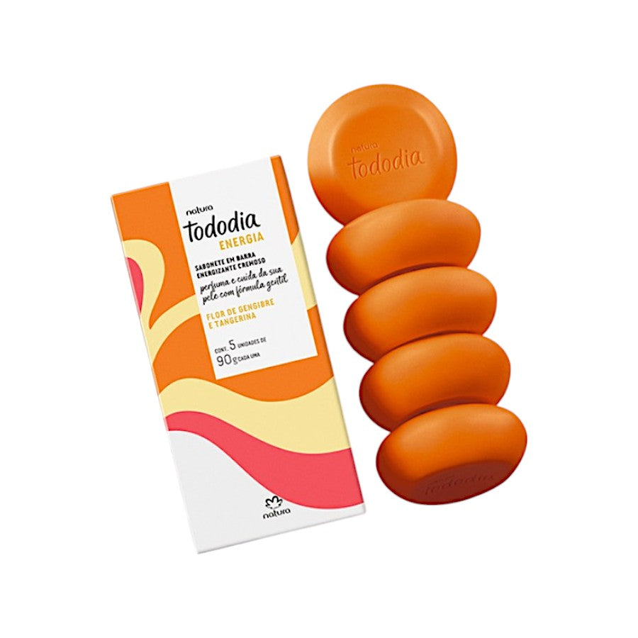 Natura Tododia Jabones En Barra Flor De Jengibre Y Mandarina 5 Unidade ...
